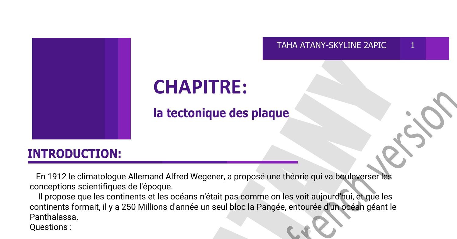 tectonique des plaques cours 2-Apic (2YMS) french version taha atany.pdf | DocDroid