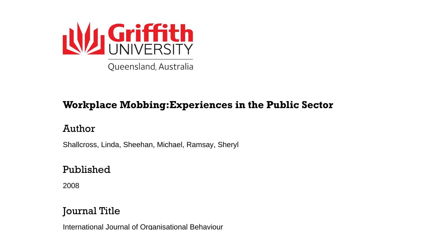 Workplace Mobbing Experience.pdf | DocDroid