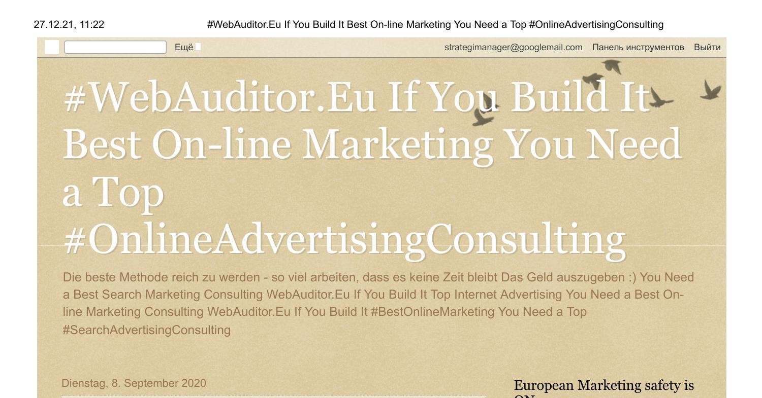 #WebAuditor.Eu If You Build It Best On-line Marketing You Need a Top # ...