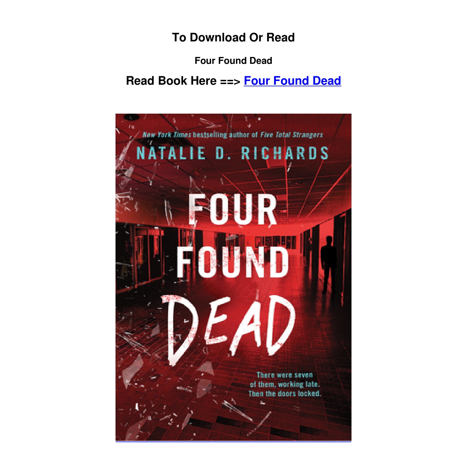 download pdf Four Found Dead by Natalie D Richards.pdf | DocDroid