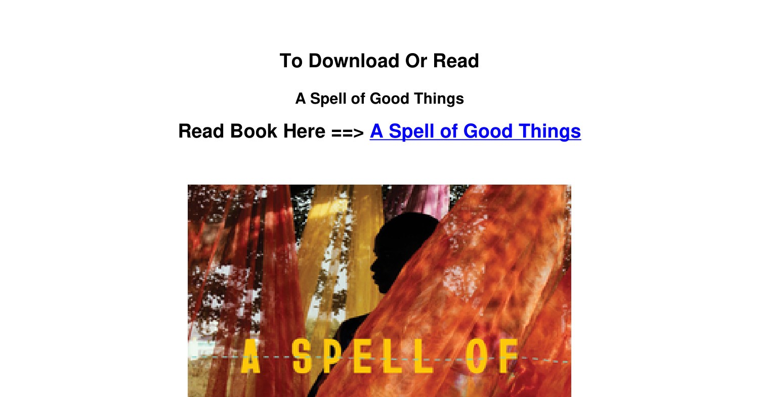 Download pdf A Spell of Good Things BY Ay ba mi Ade ba y .pdf | DocDroid