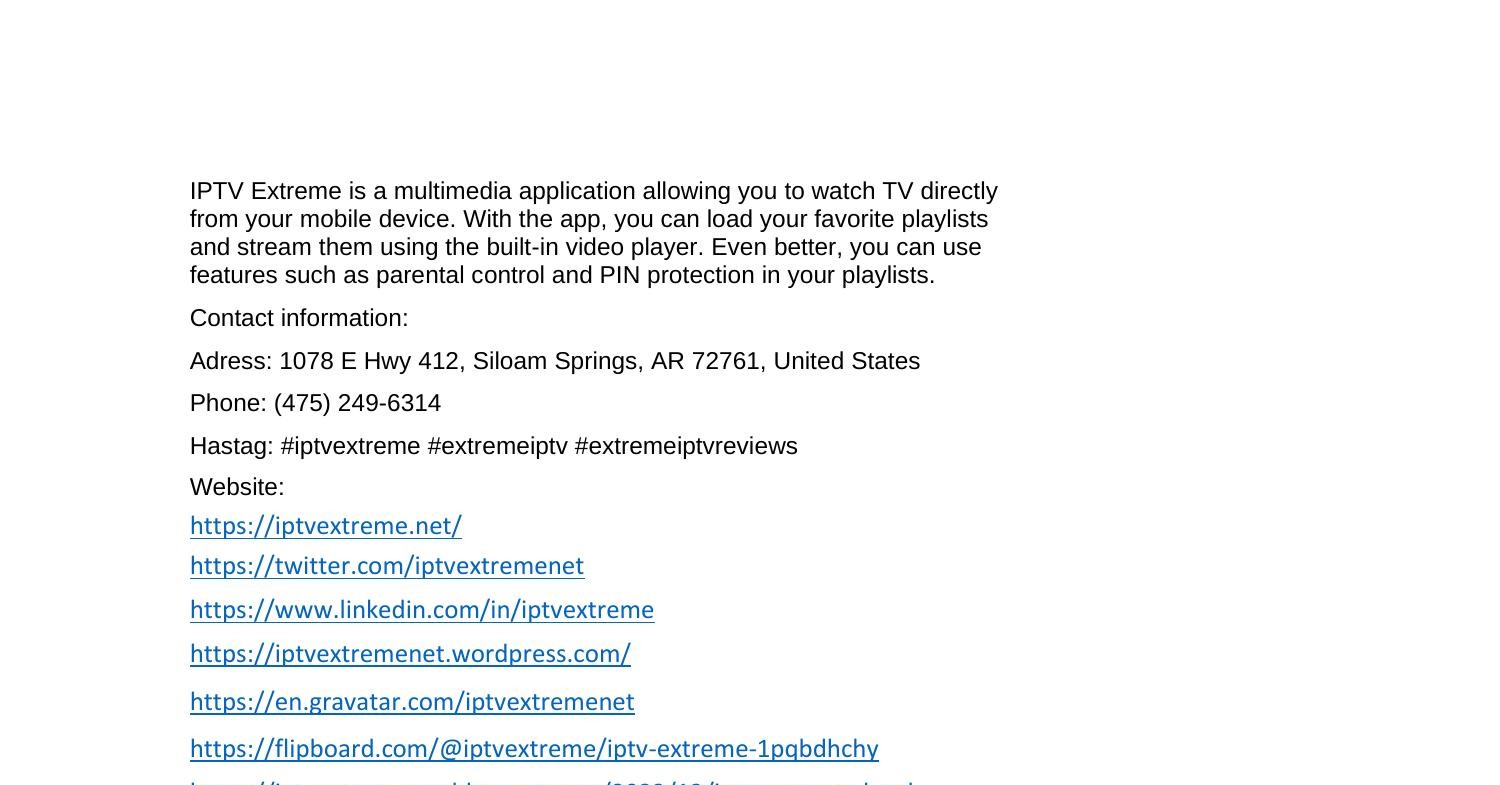 IPTV Extreme.docx | DocDroid