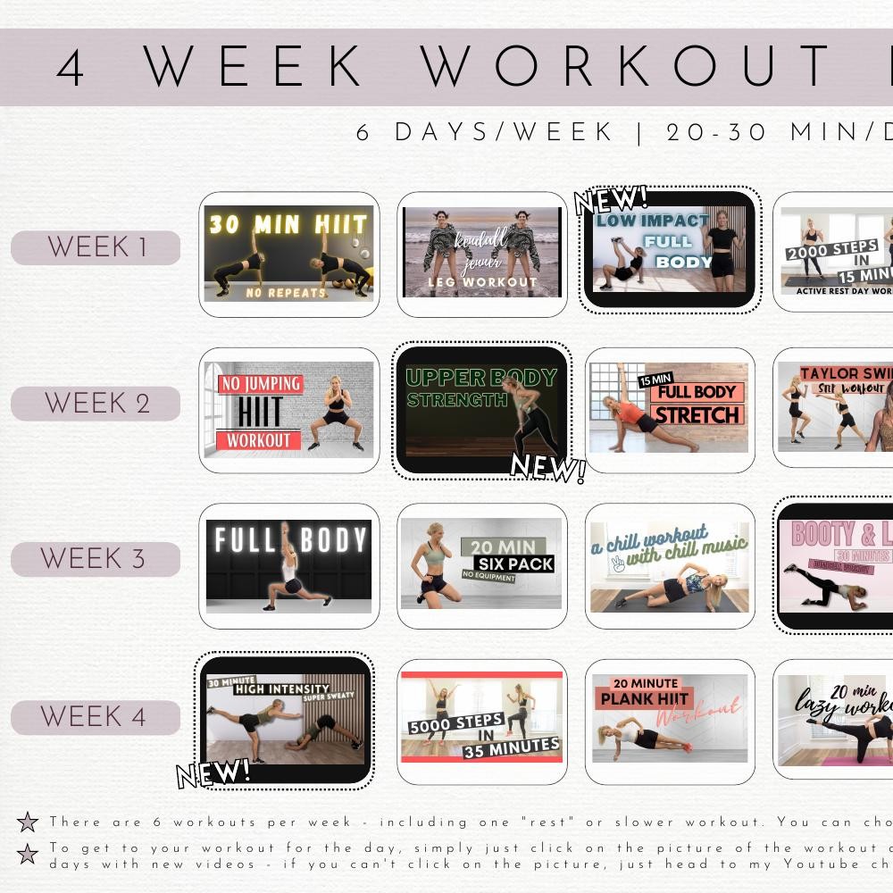 4 Week Workout Calendar - Fitnessa.pdf | DocDroid