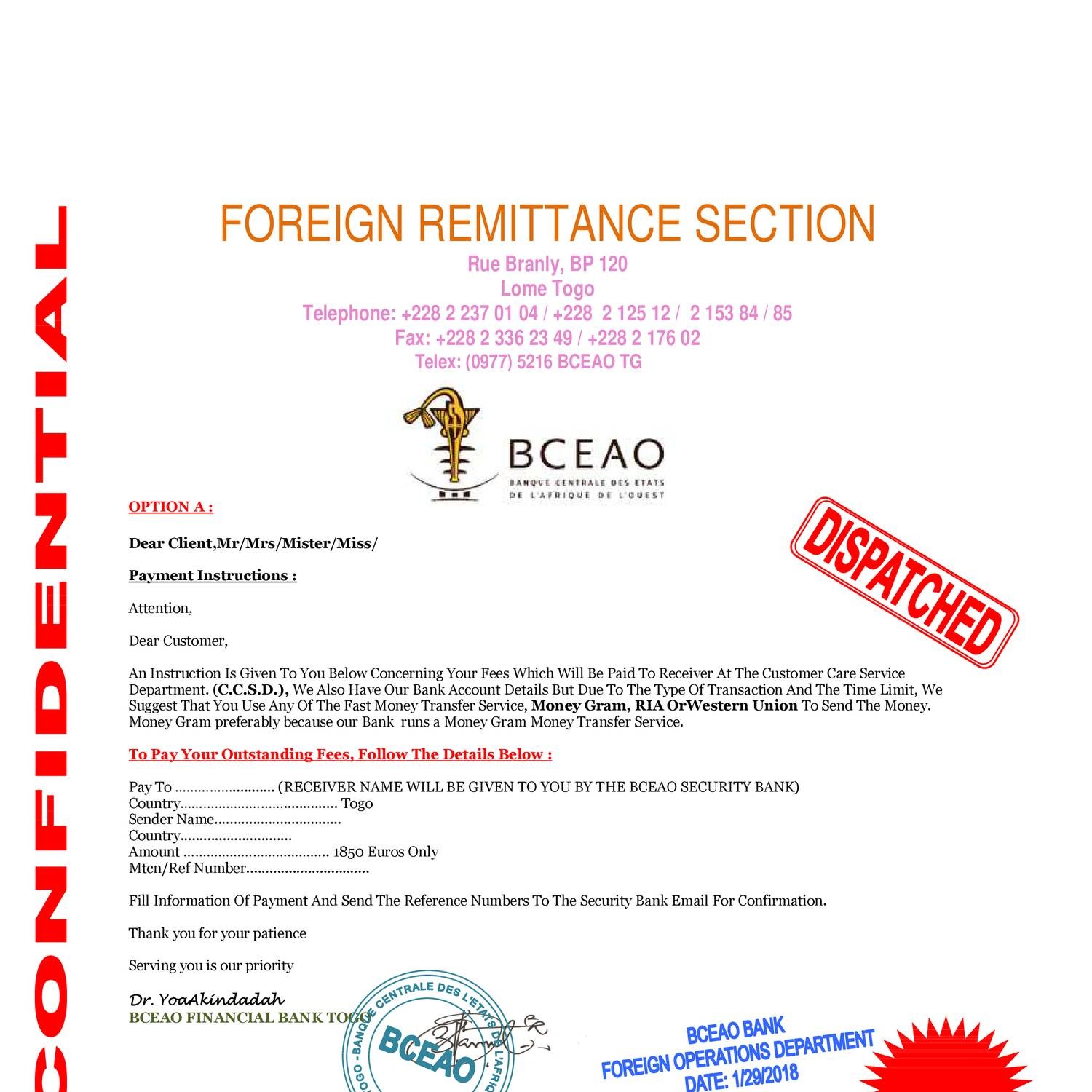 REQUIREMENTS BCEAO BANK 03-2.pdf | DocDroid