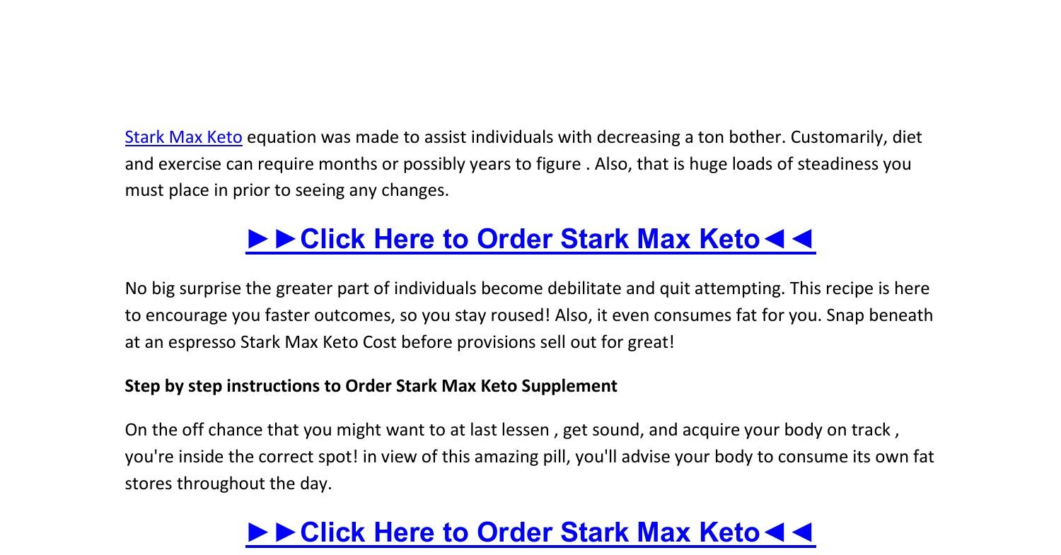 Stark Max Keto.docx | DocDroid