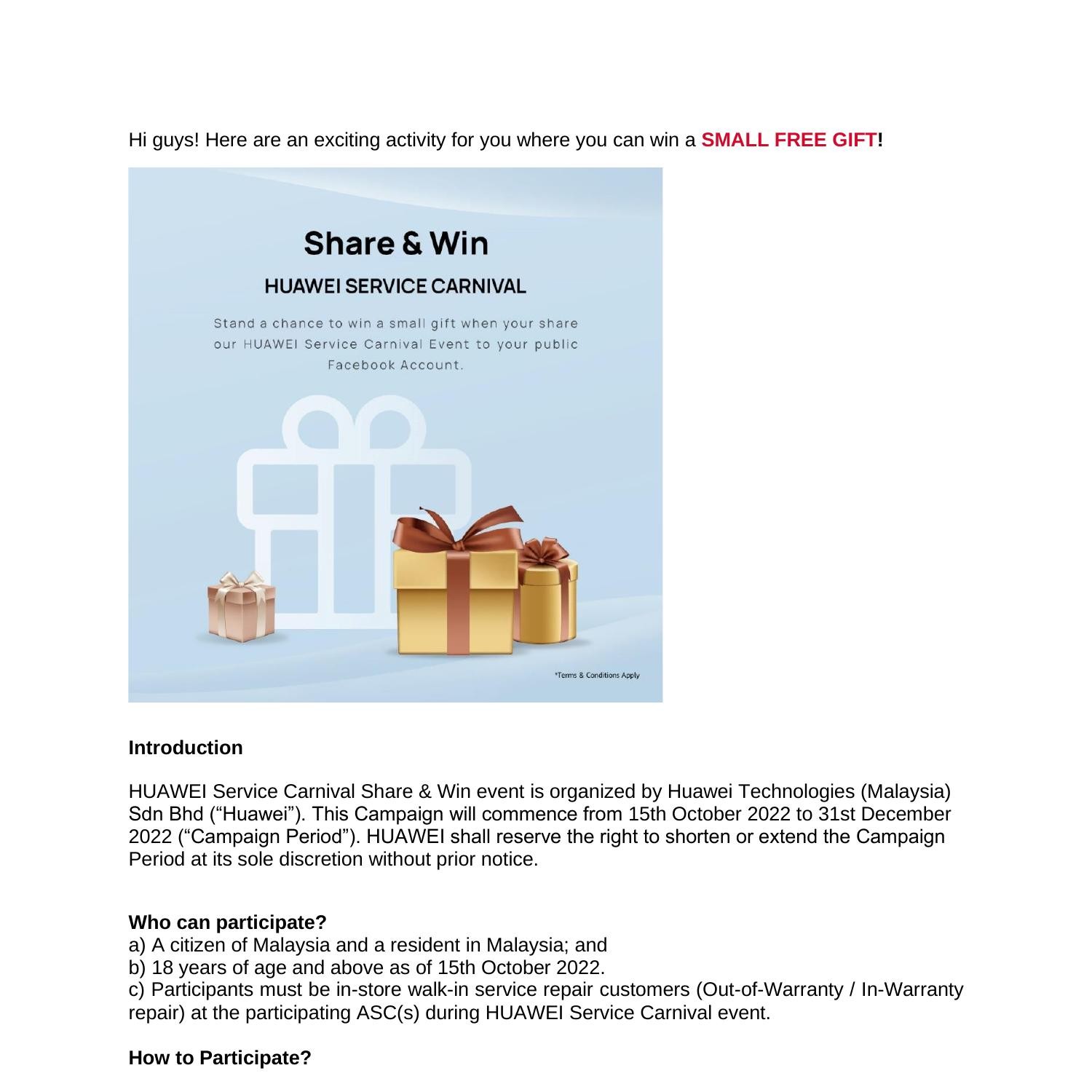 Share & Win - Instruction & T&C.docx | DocDroid