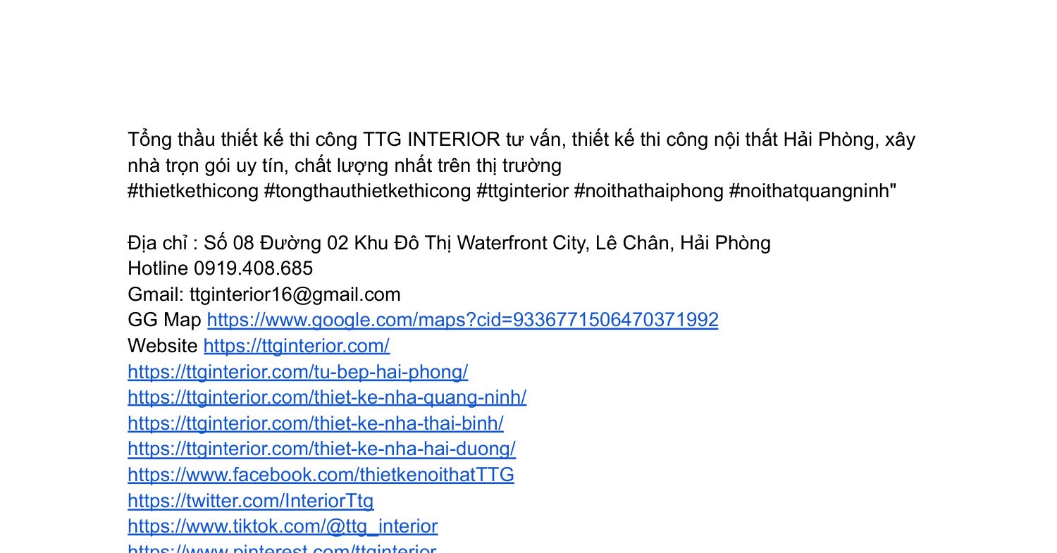 Tổng thầu thiết kế thi công TTG INTERIOR - Nội thất Hải Phòng và miền Bắc.pdf | DocDroid