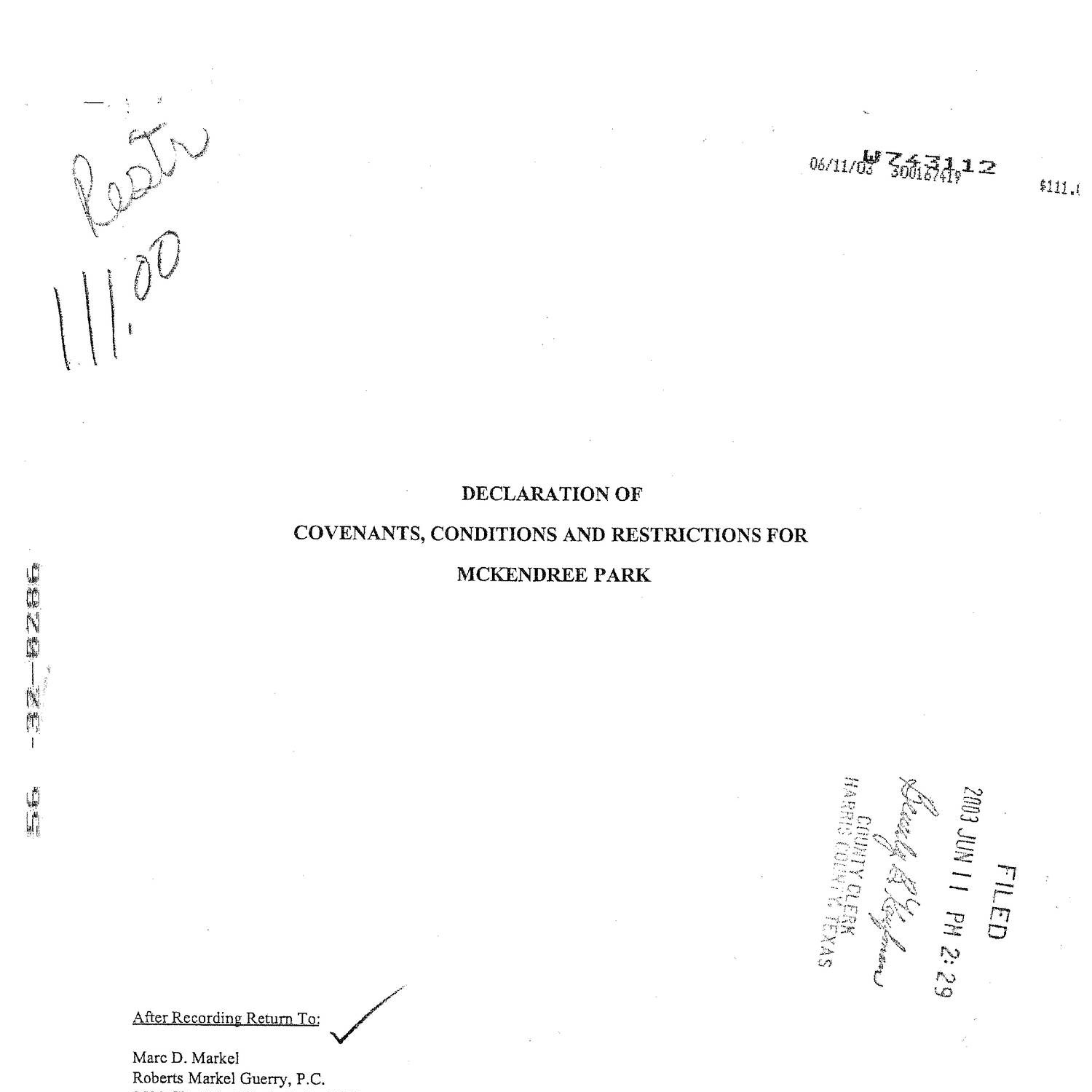 MCKENDREE-DCCR.pdf | DocDroid