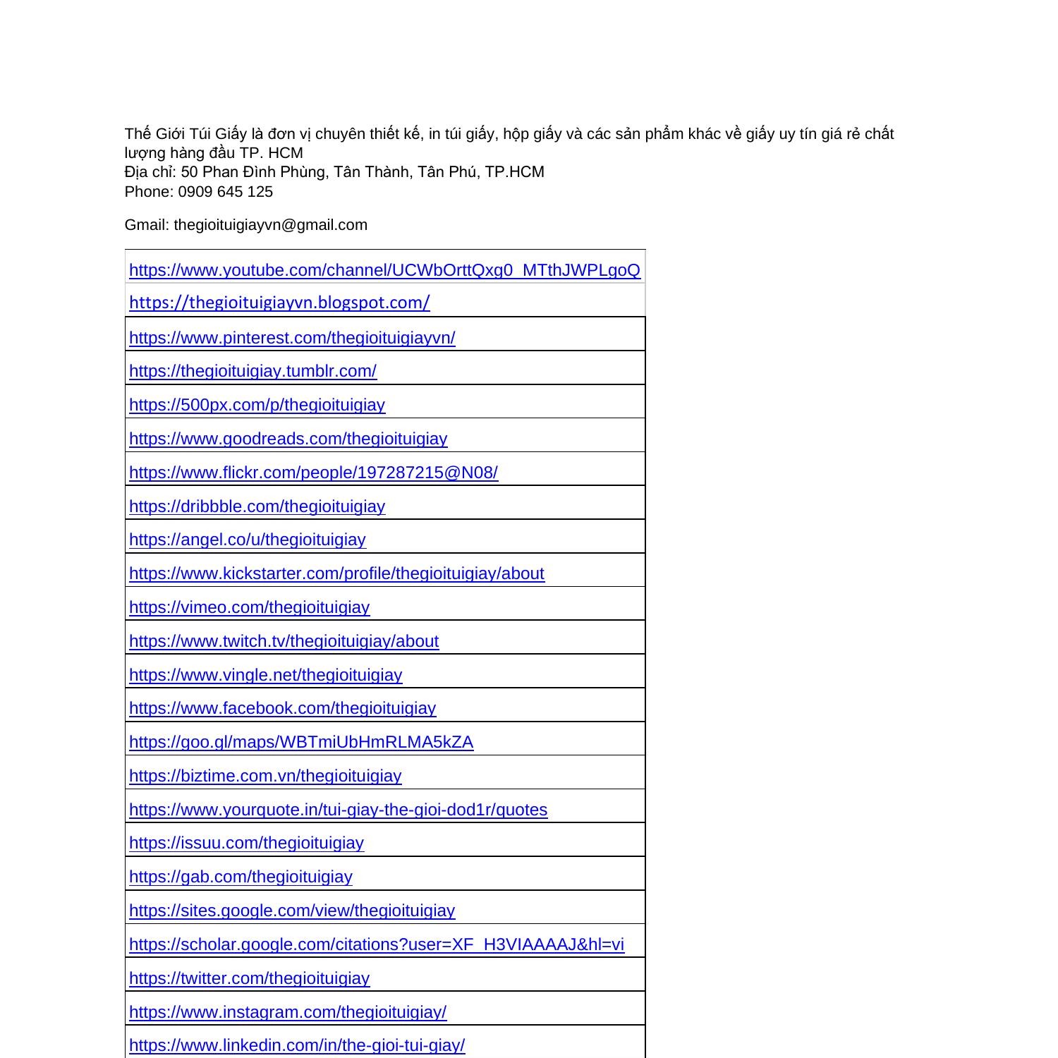 Thế Giới Túi Giấy.docx | DocDroid