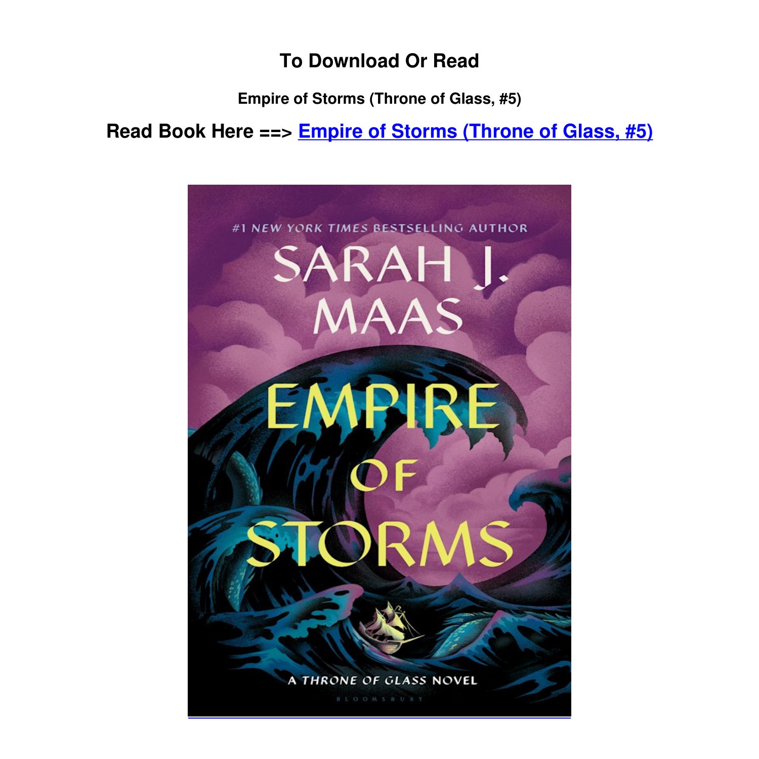 download PDF Empire of Storms Throne of Glass 5 by Sarah J Maas.pdf | DocDroid