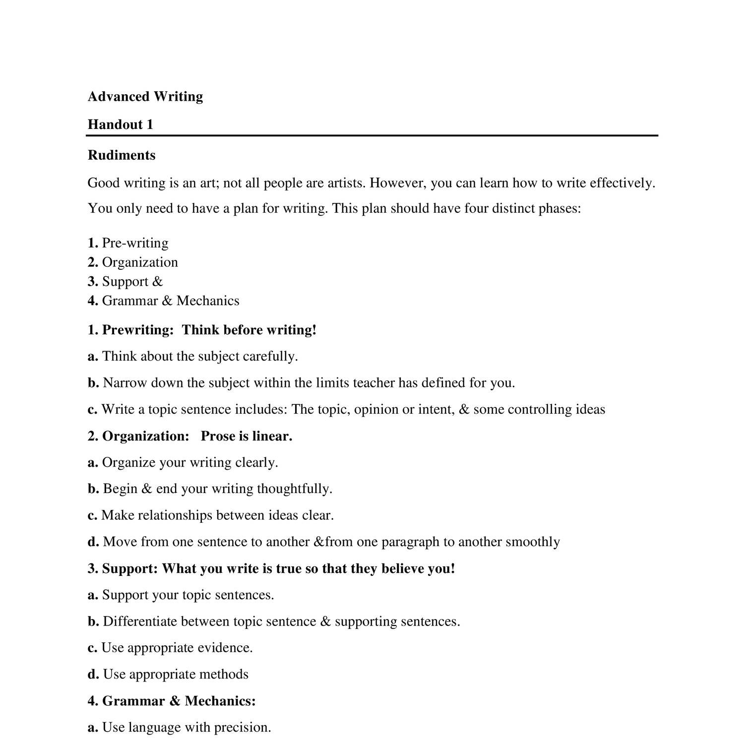 Advanced Writing-- Handout 1.docx | DocDroid