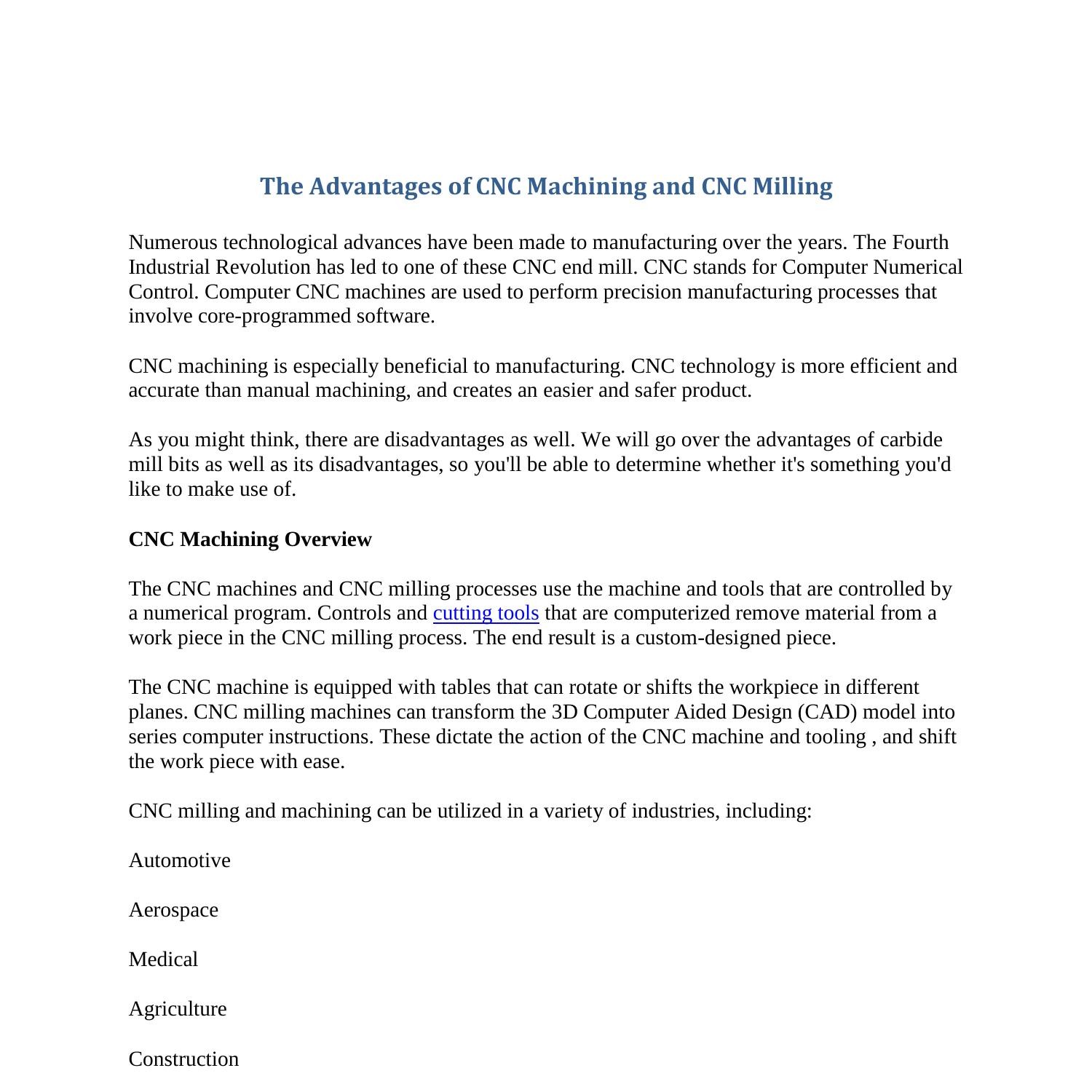 The Advantages of CNC Machining and CNC Milling.pdf | DocDroid