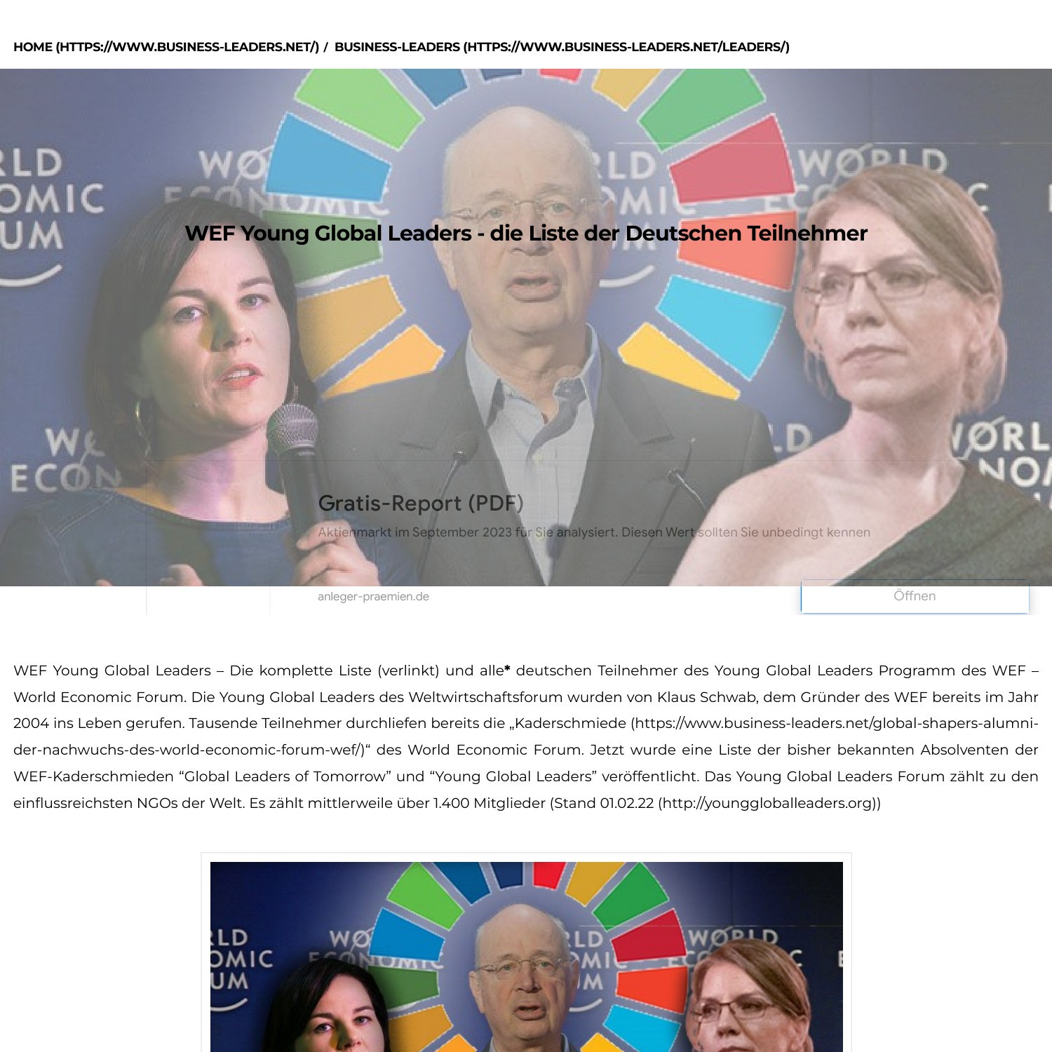 WEF Young Global Leaders - die Liste der Deutschen Teilnehmer.pdf ...