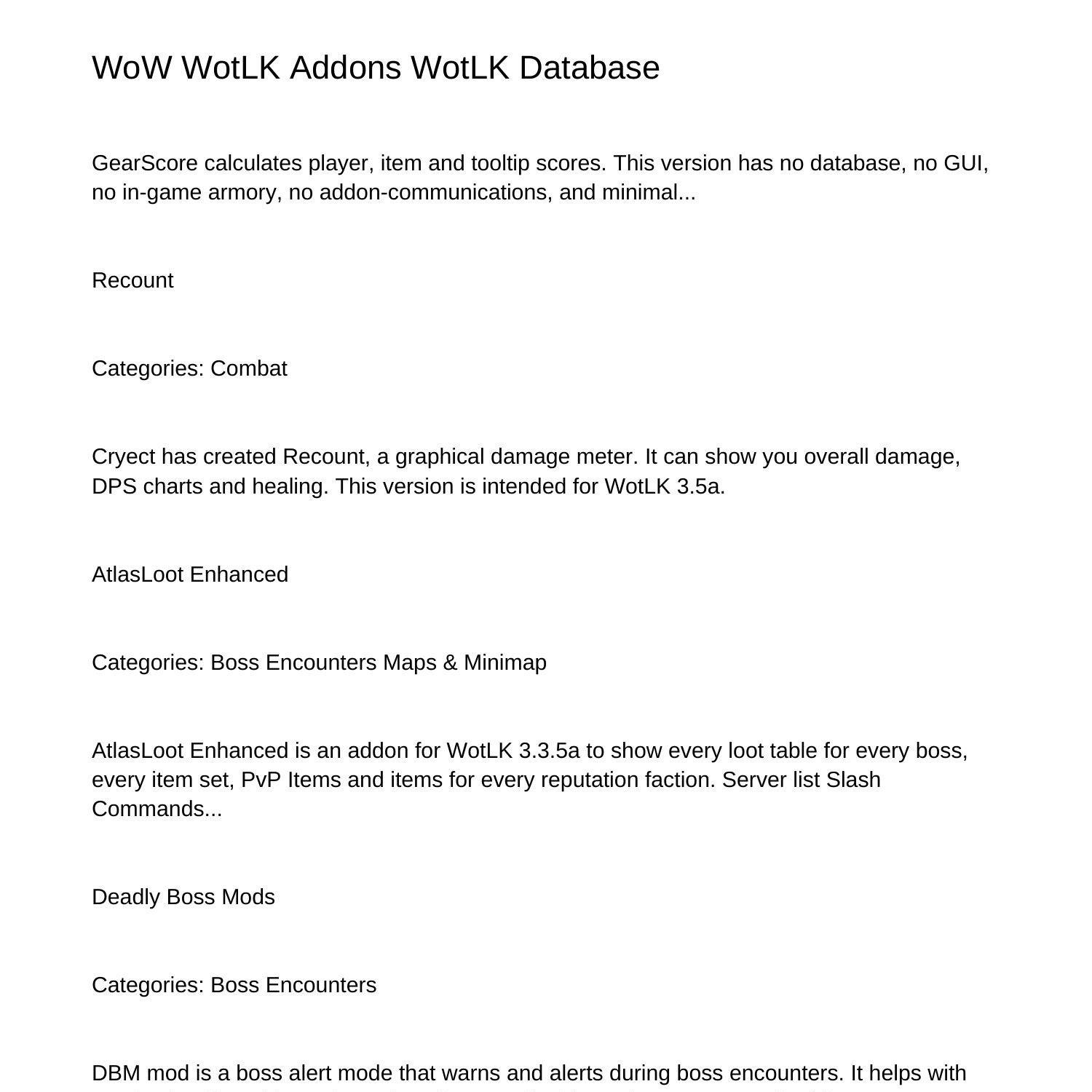 WoW WotLK Addons WotLK DBxmppd.pdf.pdf | DocDroid