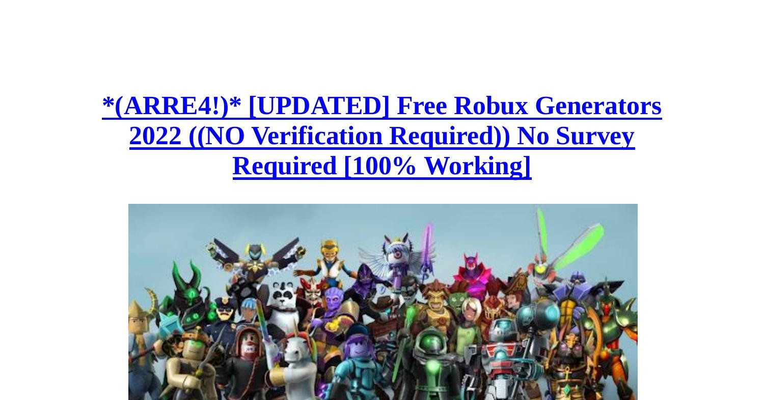 FREE ROBUX GENERATOR 2022.pdf | DocDroid