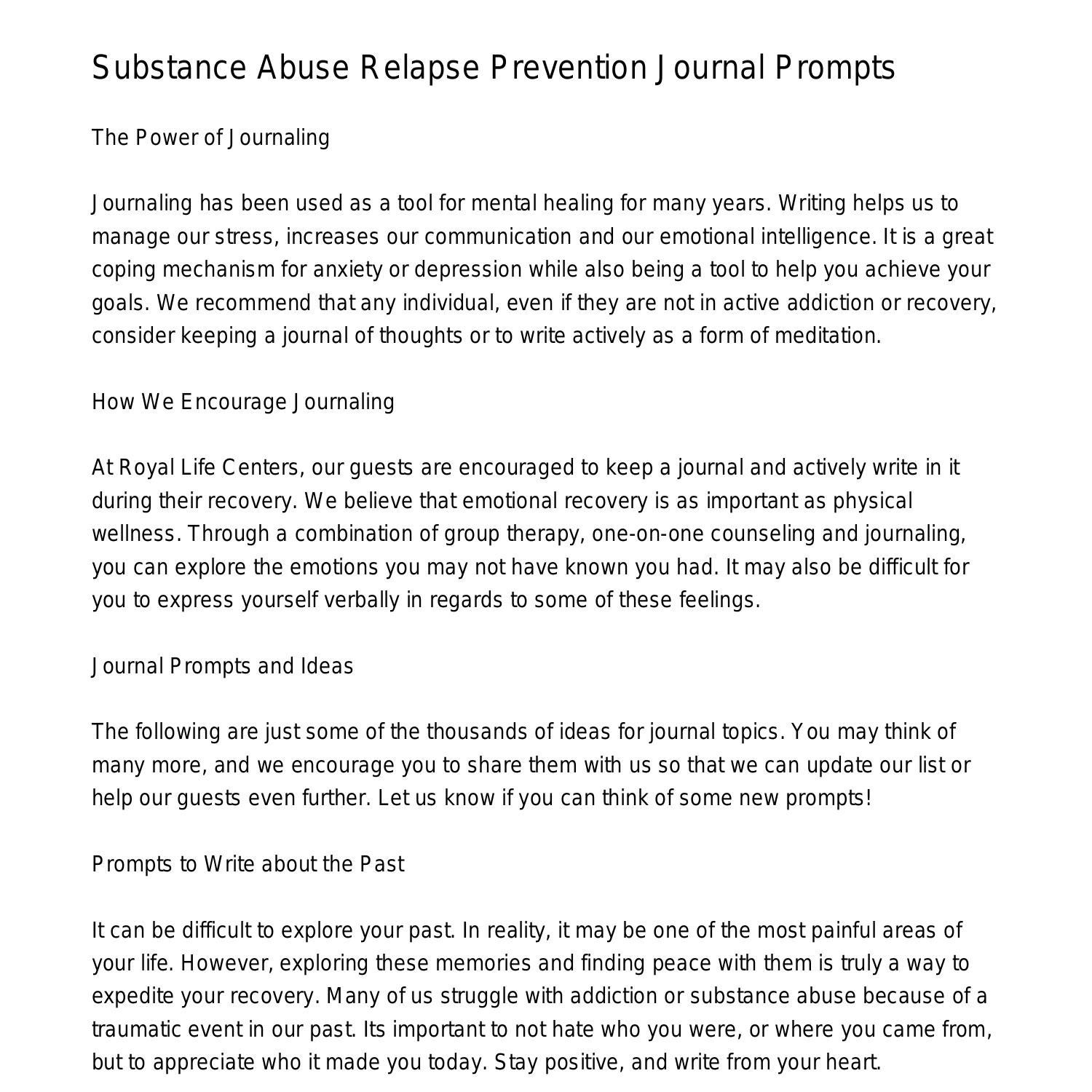 Substance Abuse Relapse Prevention Journal Promptsjwvli.pdf.pdf | DocDroid