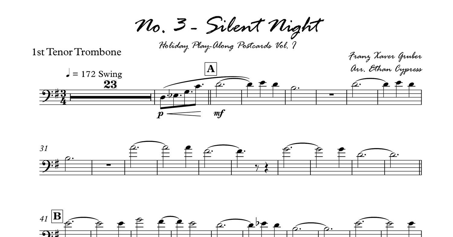 1-Silent Night Trombone Sextet - 1ST TENOR TROMBONE.pdf | DocDroid