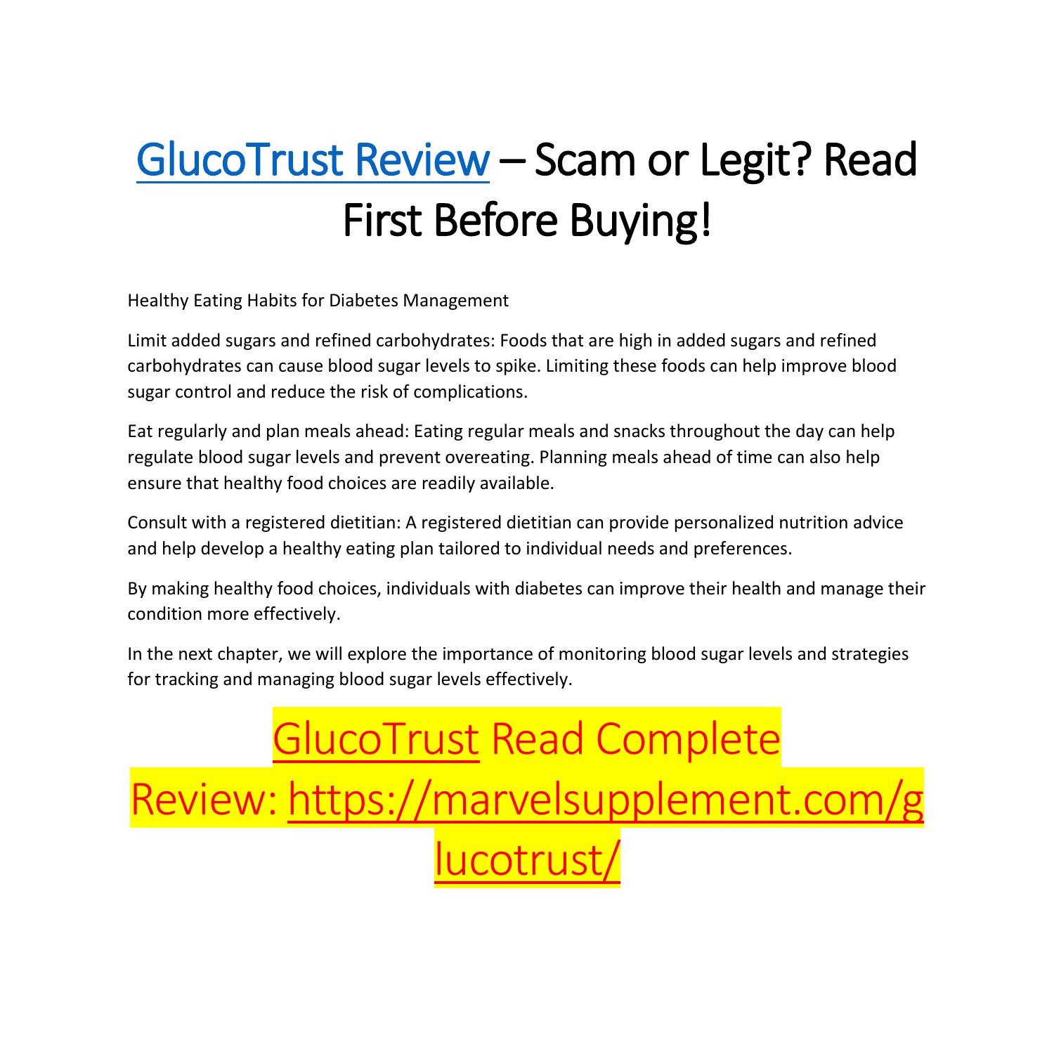 GlucoTrust Review - Is This Scam Or Legit! Read First!.pdf | DocDroid