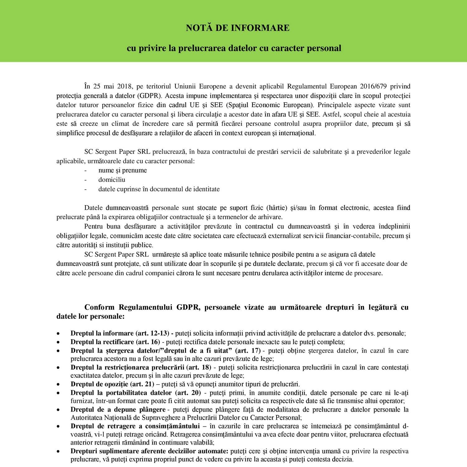 NOTA DE INFORMARE_SergentPaper.pdf | DocDroid