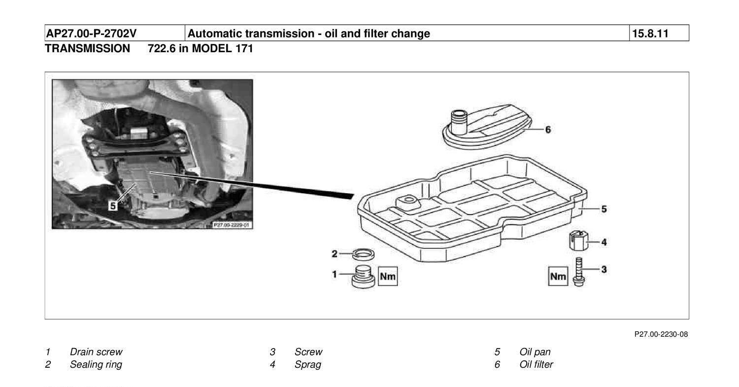 Automatic transmission - oil and filter change.pdf | DocDroid