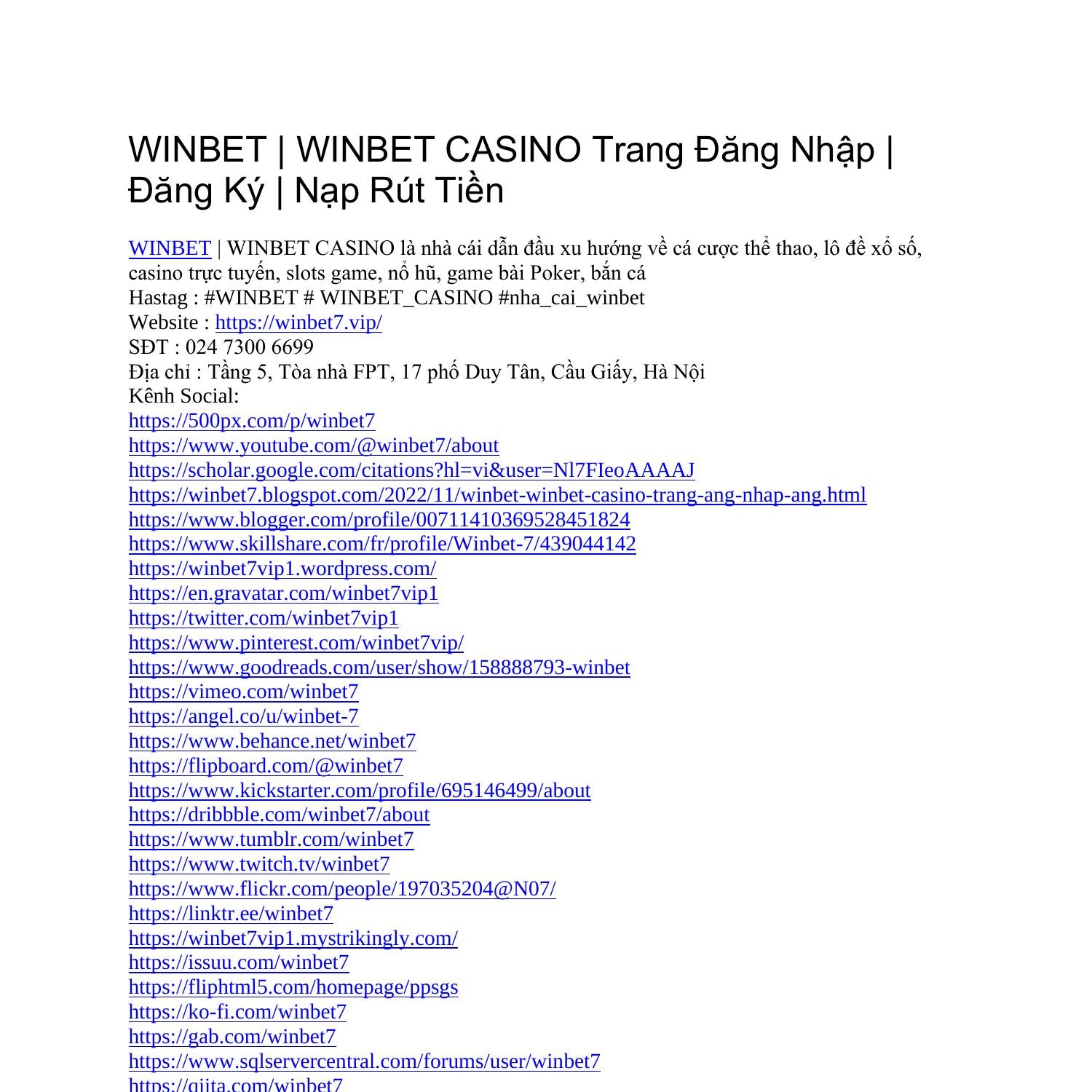 WINBET.docx | DocDroid
