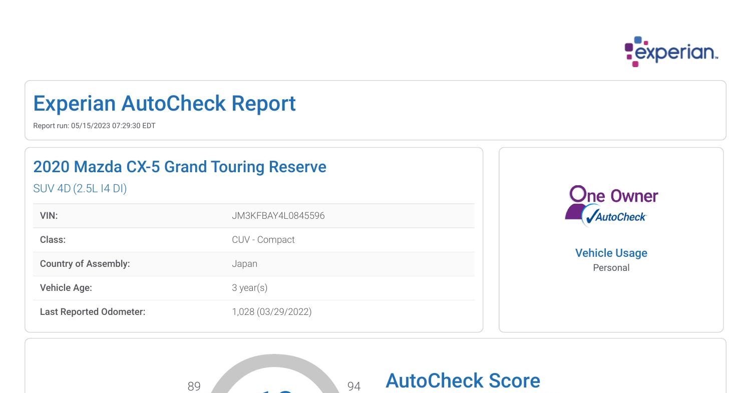Welcome to AutoCheck - Full Report.pdf | DocDroid