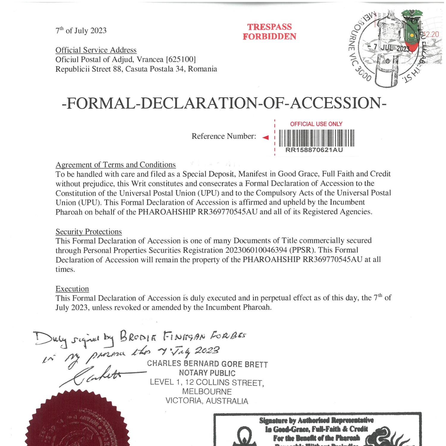 Formal Declaration of Accession (UPU).pdf | DocDroid