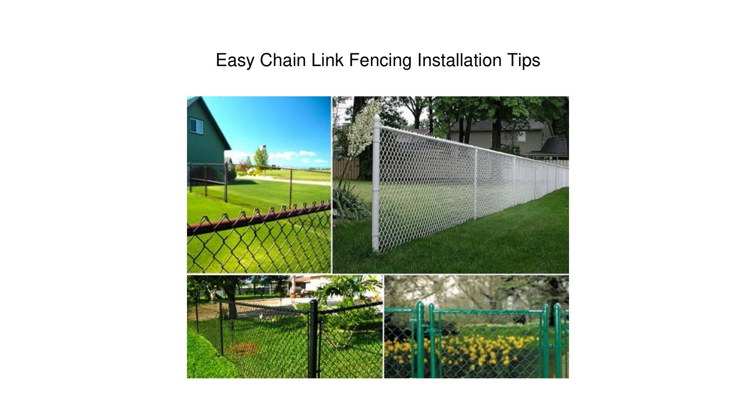 EasyChainLinkFencingInstallationTips123.pdf | DocDroid