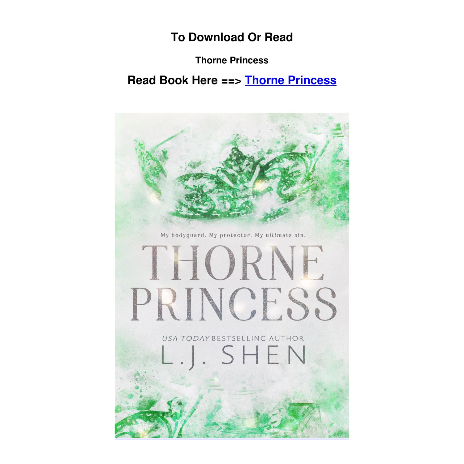 EPUB DOWNLOAD Thorne Princess BY L J Shen.pdf | DocDroid
