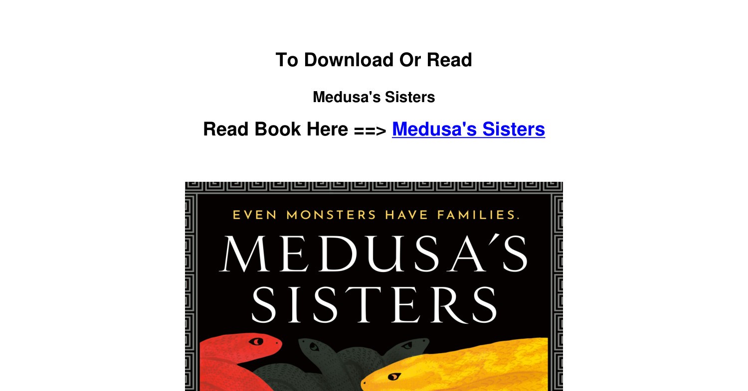download ePub Medusa s Sisters By Lauren J A Bear.pdf | DocDroid