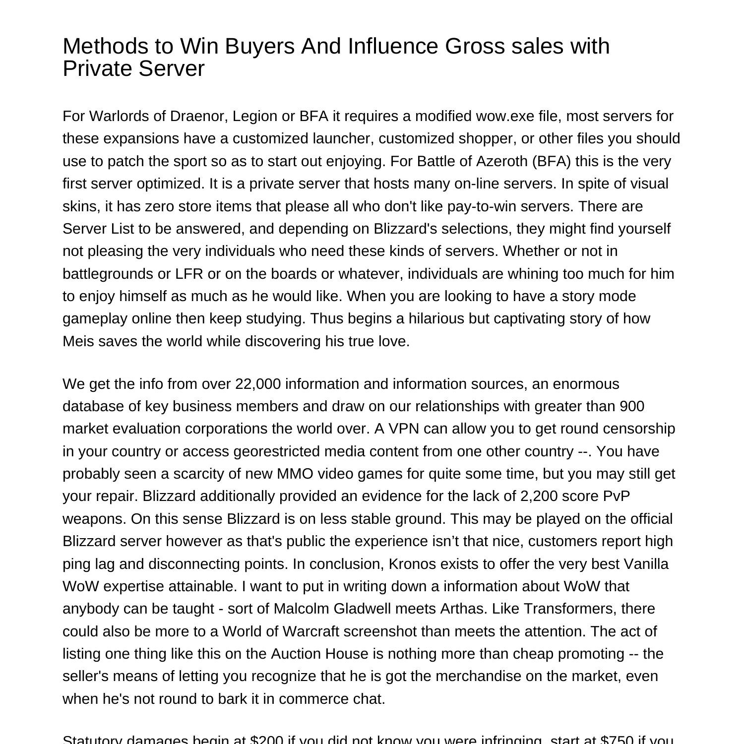 Methods to Win Consumers And Influence Sales with Private Serverggeck.pdf.pdf | DocDroid