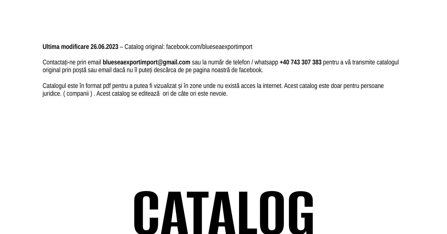 Catalog BLUE SEA EXPORT IMPORT S.R.L..pdf | DocDroid