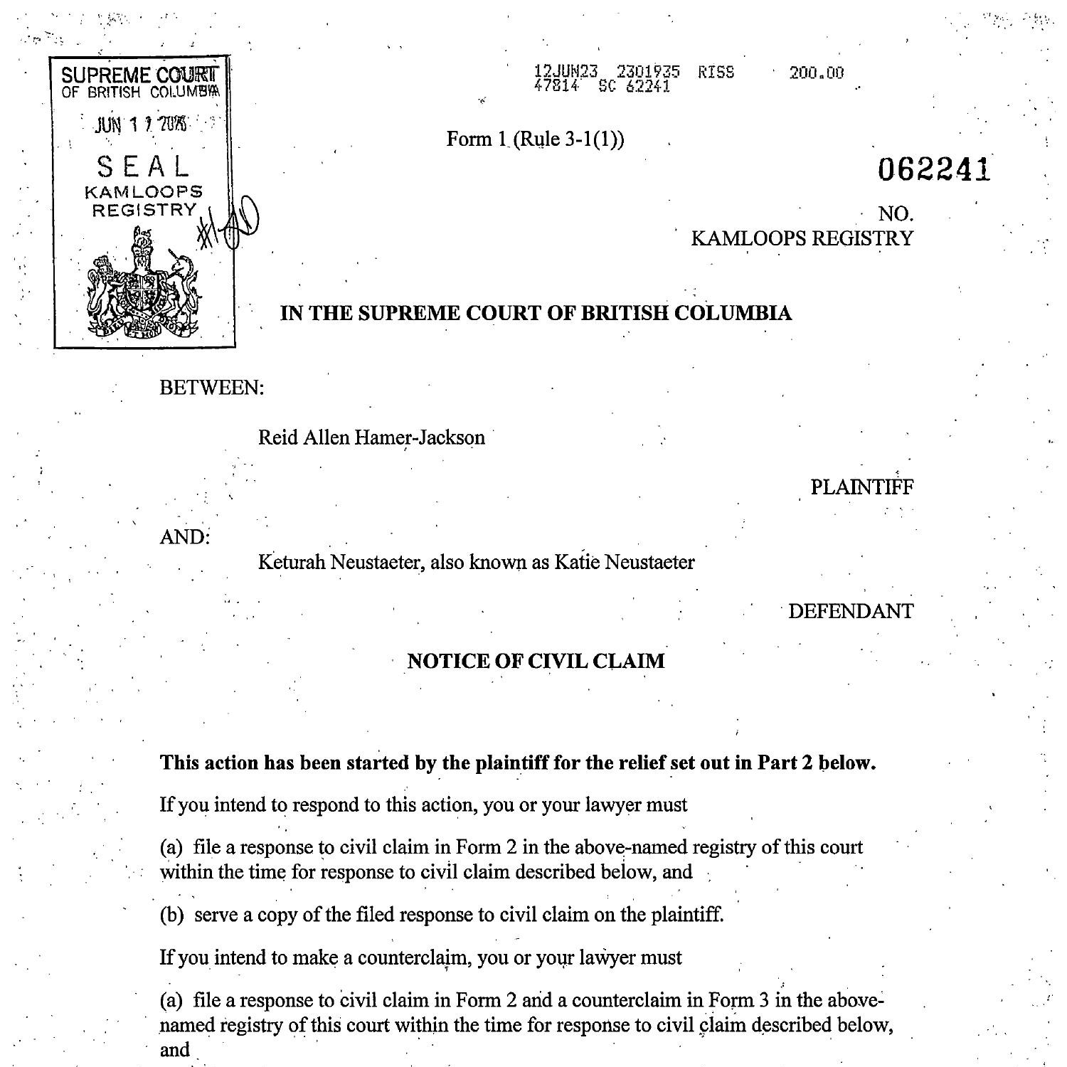 Notice of Civil Claim (2).pdf | DocDroid