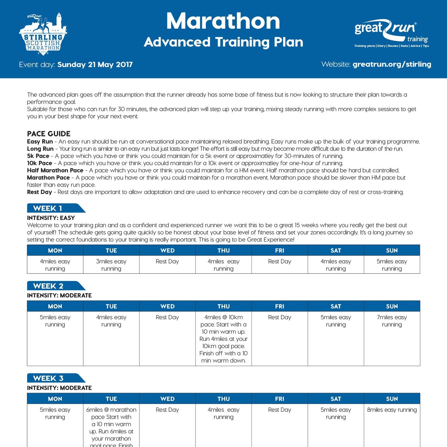 SSM2017 Marathon Advanced Training Plan.pdf | DocDroid