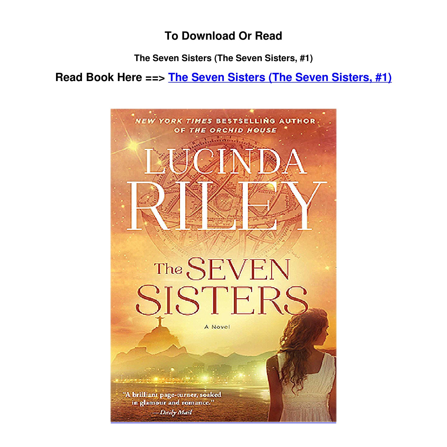 DOWNLOAD pdf The Seven Sisters The Seven Sisters 1 by Lucinda Riley.pdf | DocDroid