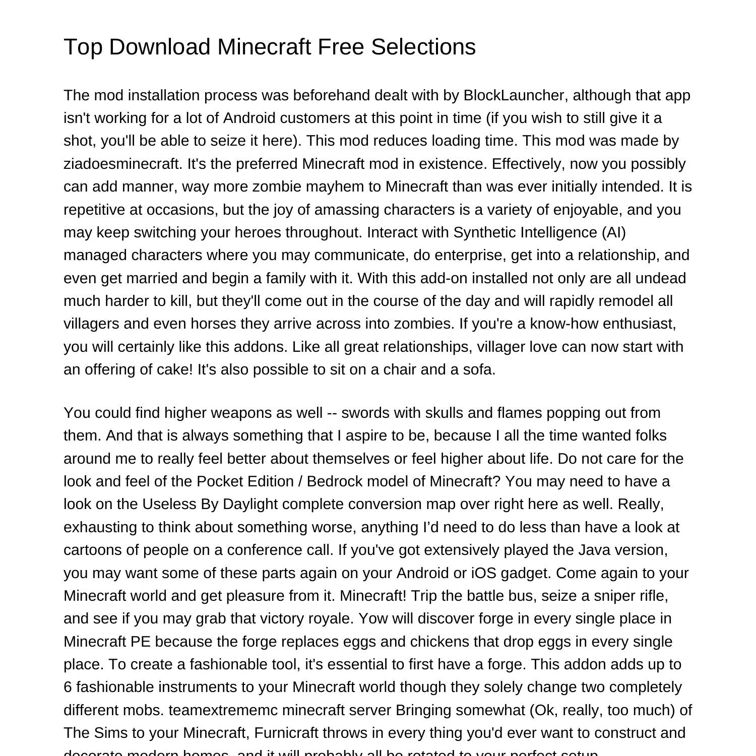 Prime Download Minecraft Free Choiceslppnb.pdf.pdf | DocDroid
