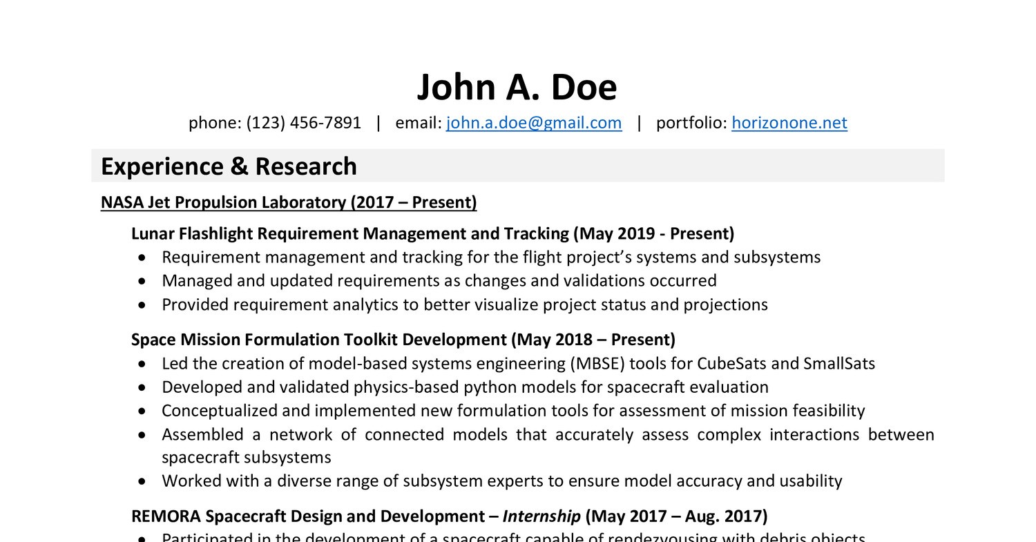 Resume - John Doe 07-08-2019 - v16.pdf | DocDroid
