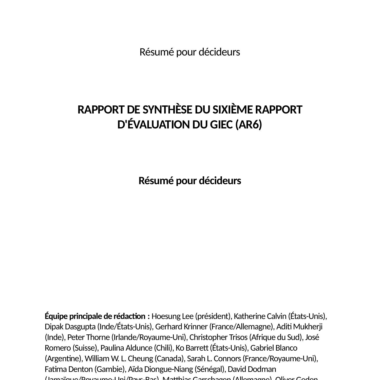Rapport de synthèse du sixième rapport d'évaluation du GIEC (AR6).pdf | DocDroid