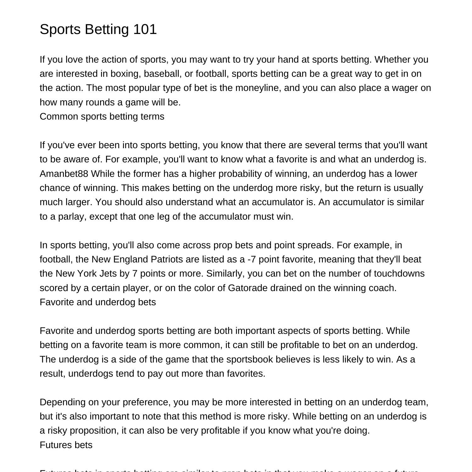 Sports Betting 101gobuo.pdf.pdf | DocDroid