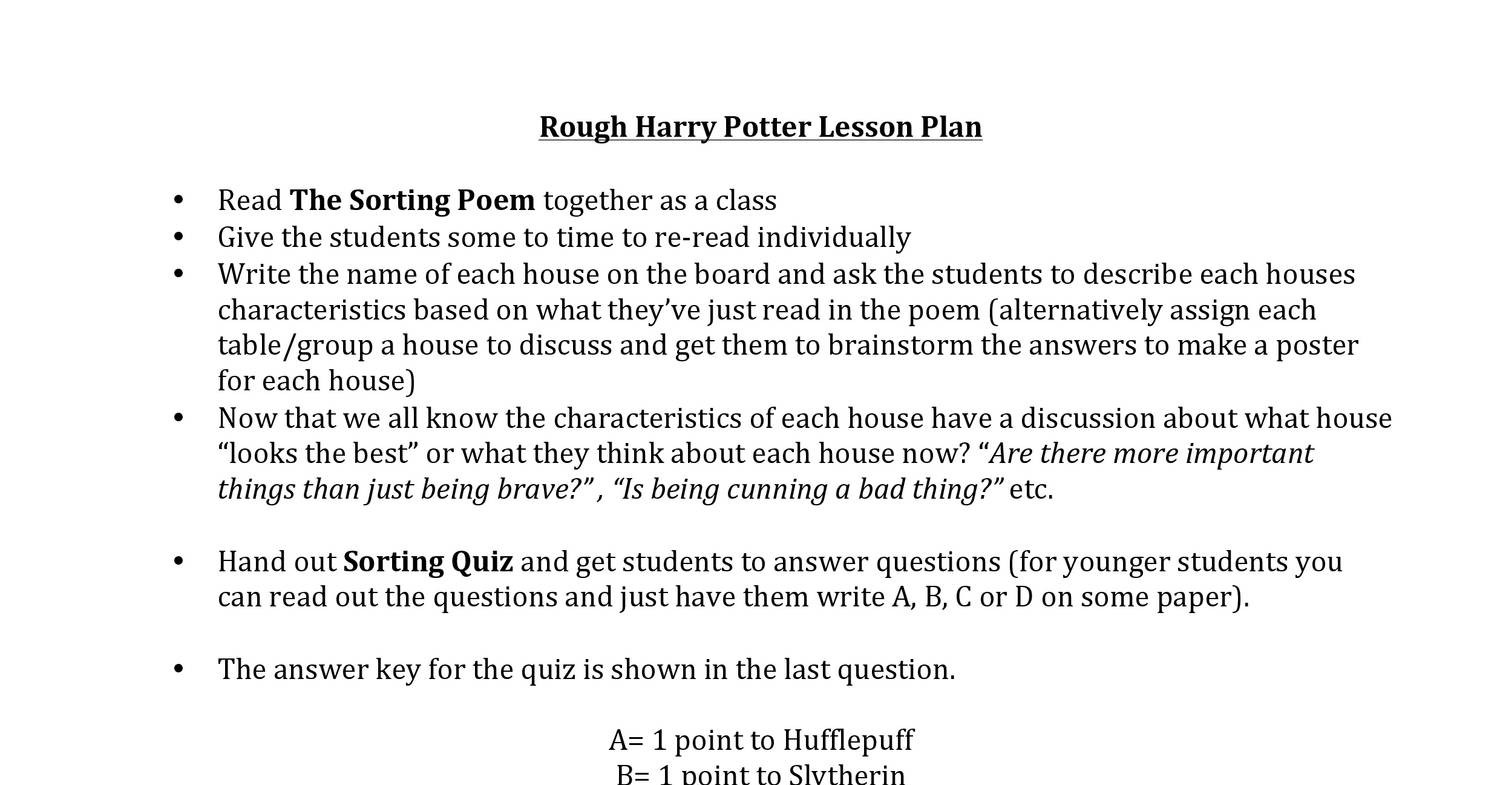 Rough Harry Potter Lesson Plan.pdf | DocDroid