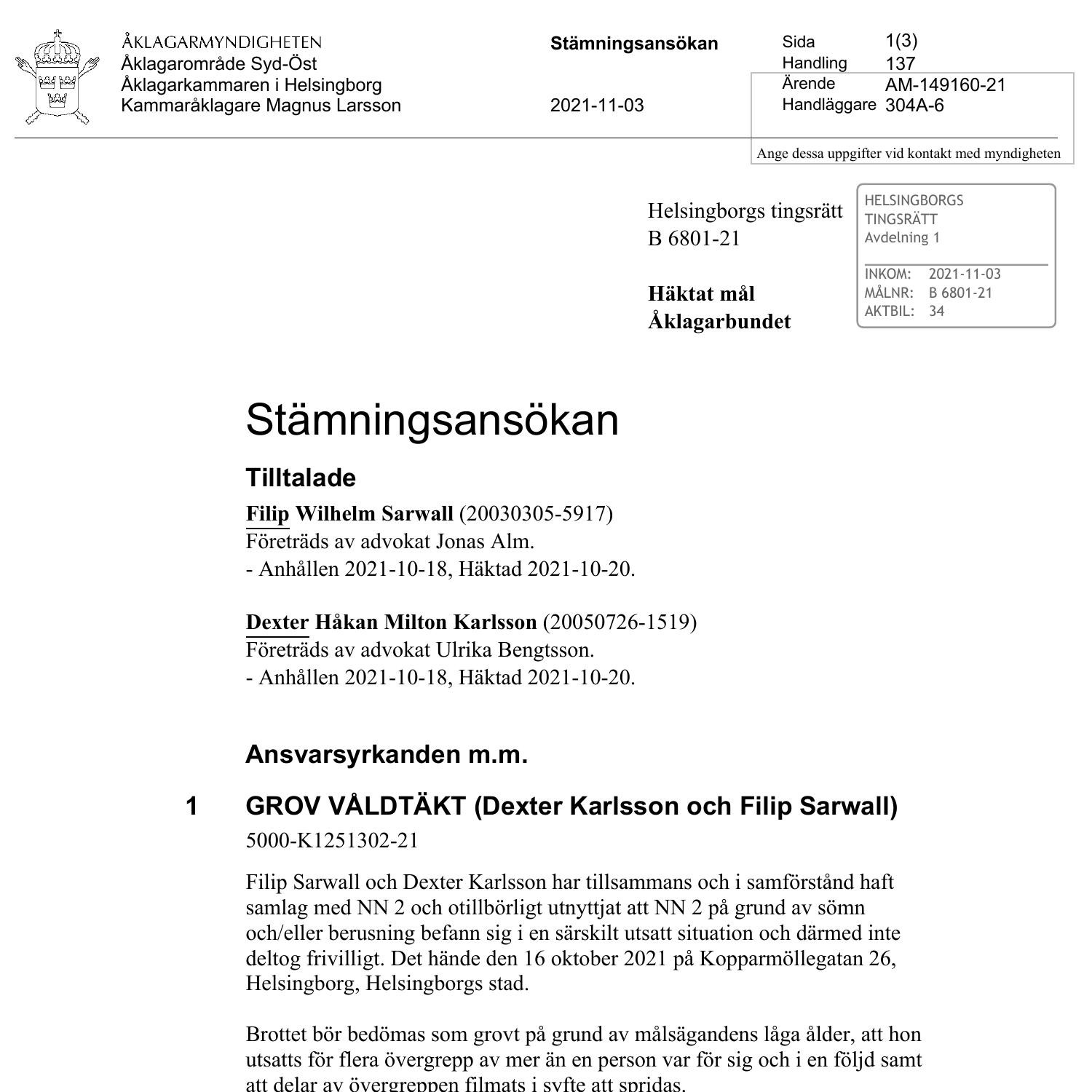 Helsingborgs TR B 6801-21 Aktbil 34, Stämningsansökan.pdf | DocDroid
