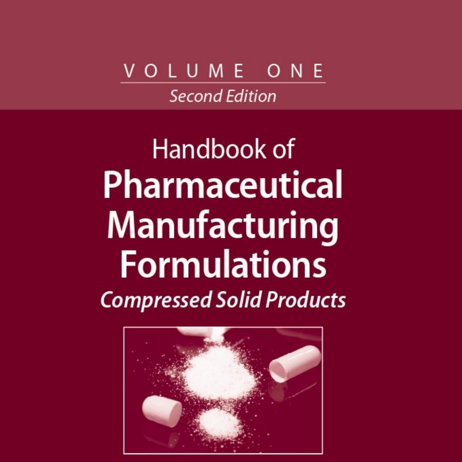 Handbook of Pharmaceutical Manufacturing Formulations, Second Edition (Six-Volume Set)(@بوابة ...