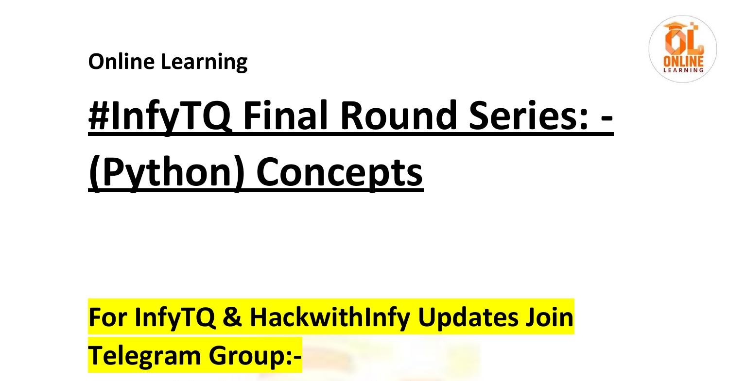 InfyTQ Final Round Series 3 NEW.docx | DocDroid
