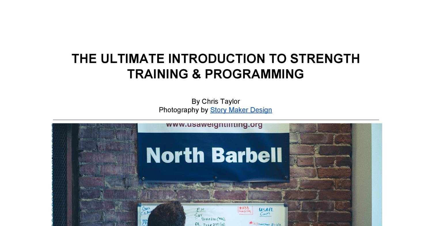 THE ULTIMATE INTRODUCTION TO STRENGTH TRAINING & PROGRAMMING.pdf | DocDroid