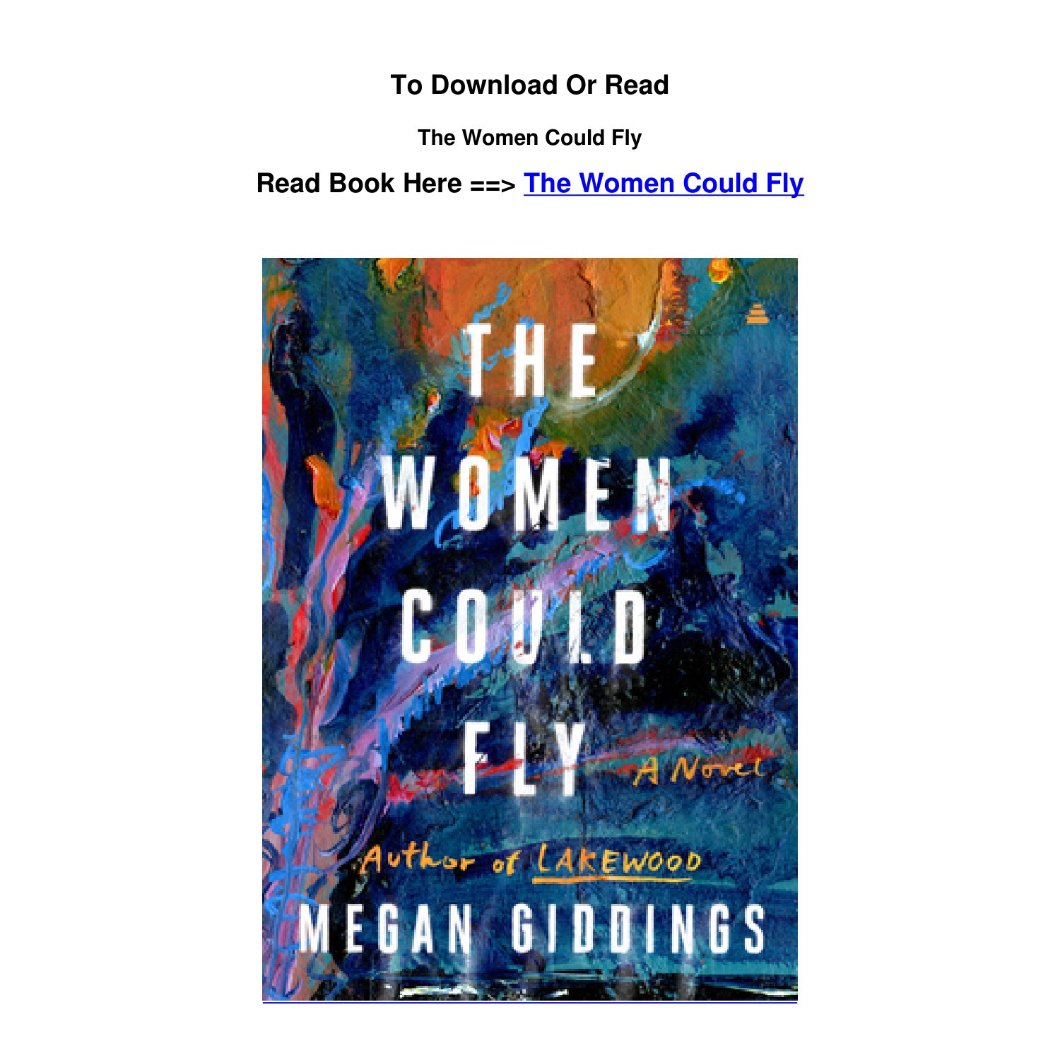 Download epub The Women Could Fly By Megan Giddings.pdf | DocDroid