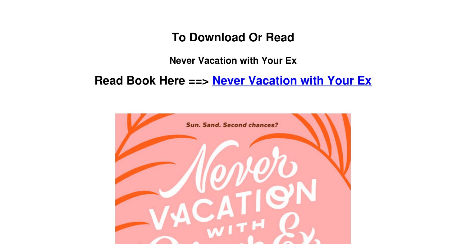 Download Pdf Never Vacation with Your Ex By Emily Wibberley.pdf | DocDroid