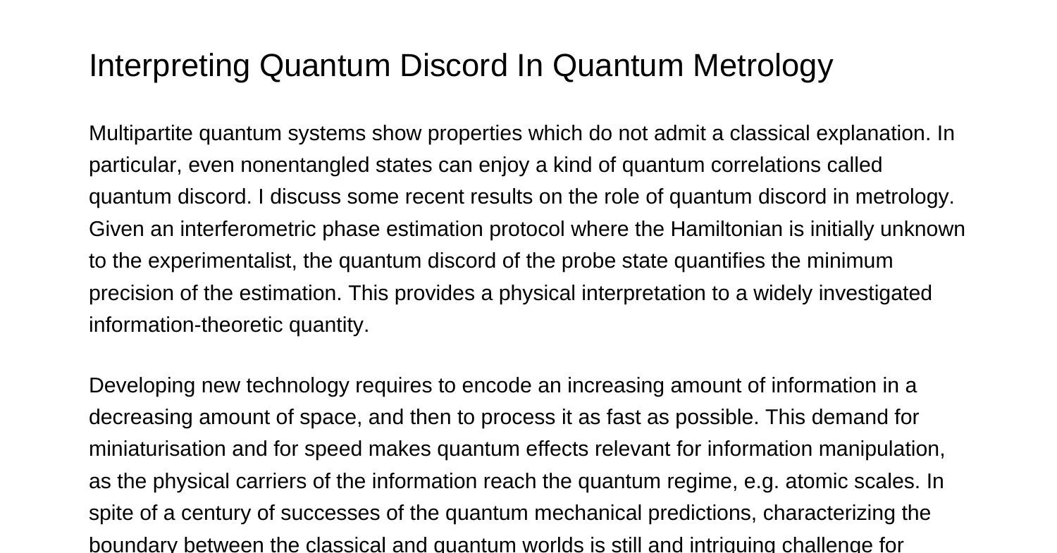 Interpreting Quantum Discord In Quantum Metrologykgnoo.pdf.pdf | DocDroid