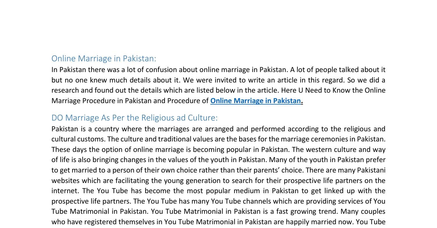How Can Couple Do Online Marriage in Pakistan.pdf | DocDroid