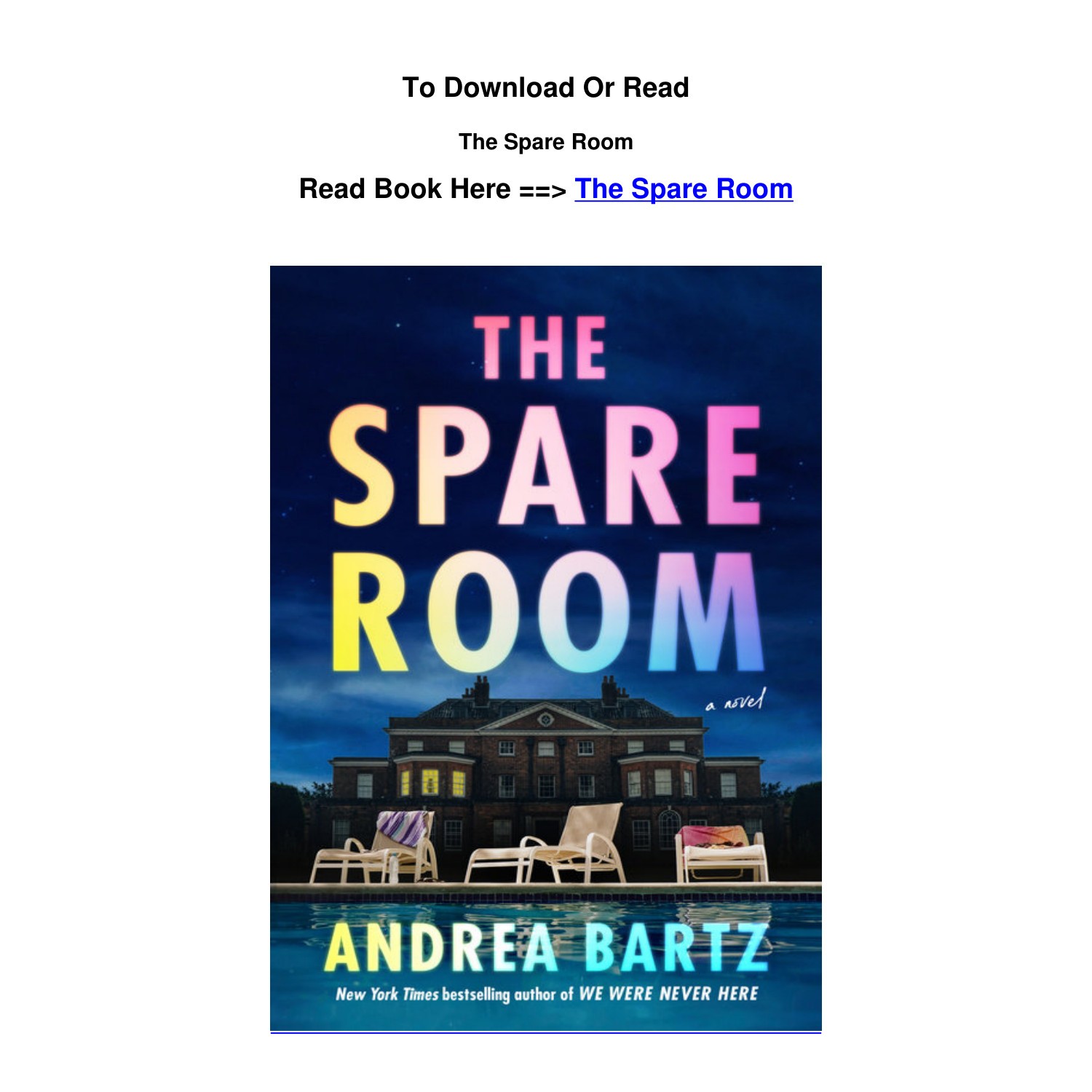 Download Pdf The Spare Room BY Andrea Bartz.pdf | DocDroid