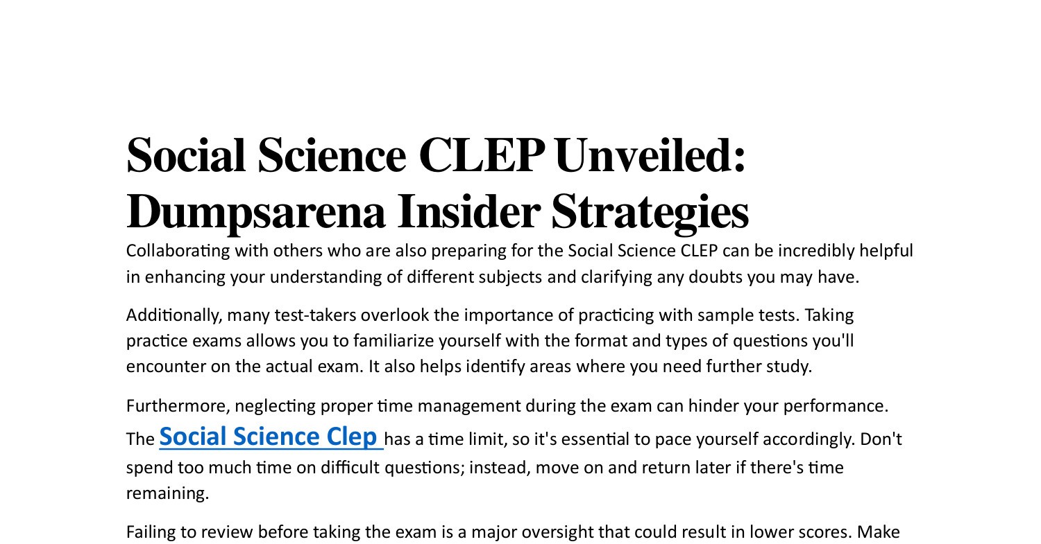 Social Science Clep.pdf | DocDroid